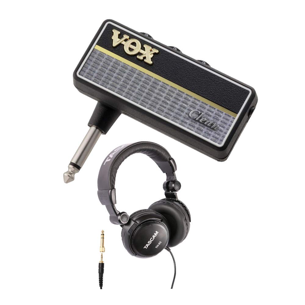 VOX amPlug 2 Guitar Headphone Amplifier (Clean) with Over-Ear Headphones