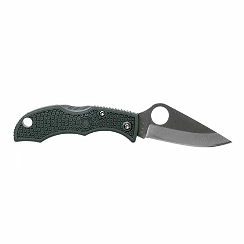 Spyderco Ladybug 3 Signature Knife with 1.9" VG-10 Steel Blade and Lightweight Foliage Green FRN Handle - PlainEdge - LFGP3