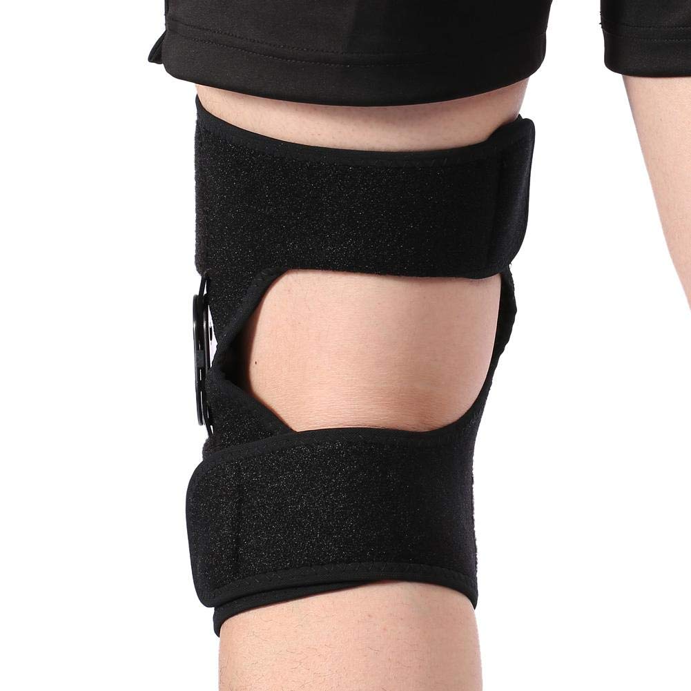 Ymiko Adjustable Sports Knee Support Brace, Leg Protector Compression Sleeves Neoprene for Arthritis, Joint Pain Relief, Injury Recovery(Black)