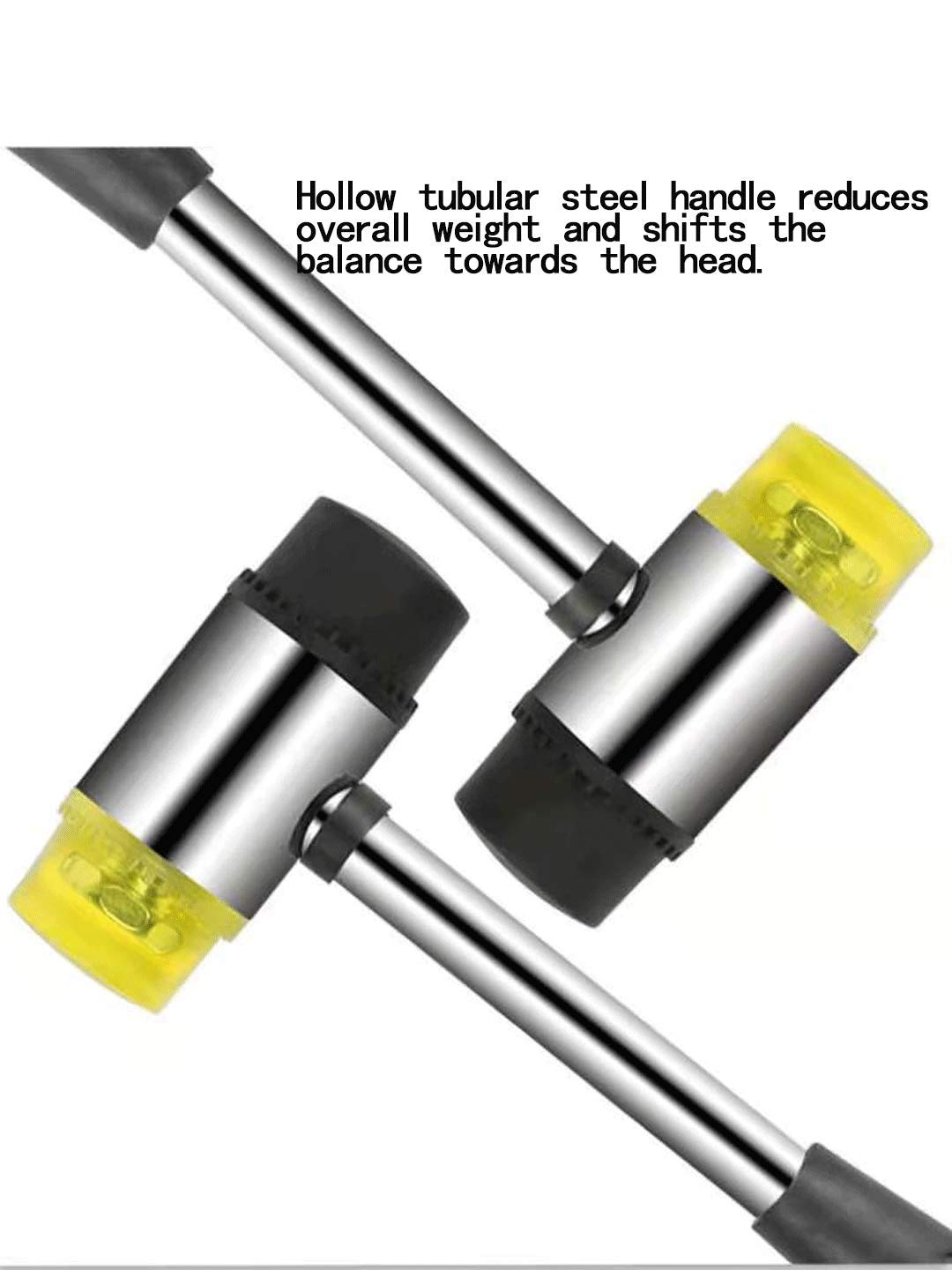 Ubrand AYUBOUSA Double Headed Rubber Hammer Mallet Detachable Replaceable Fret Fretboard Fretwork Installing Tool for Guitar Bass Ukelele Mandolin, 2012-XJC01