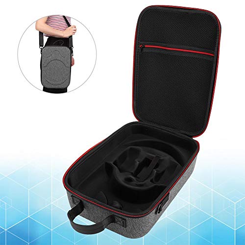 VR Headset Storage Bag with Shoulder Strap Black/Grey Hard Portable Carrying Case Waterproof Nylon for Oculus Quest VR Glass Travel Gaming(Gray)