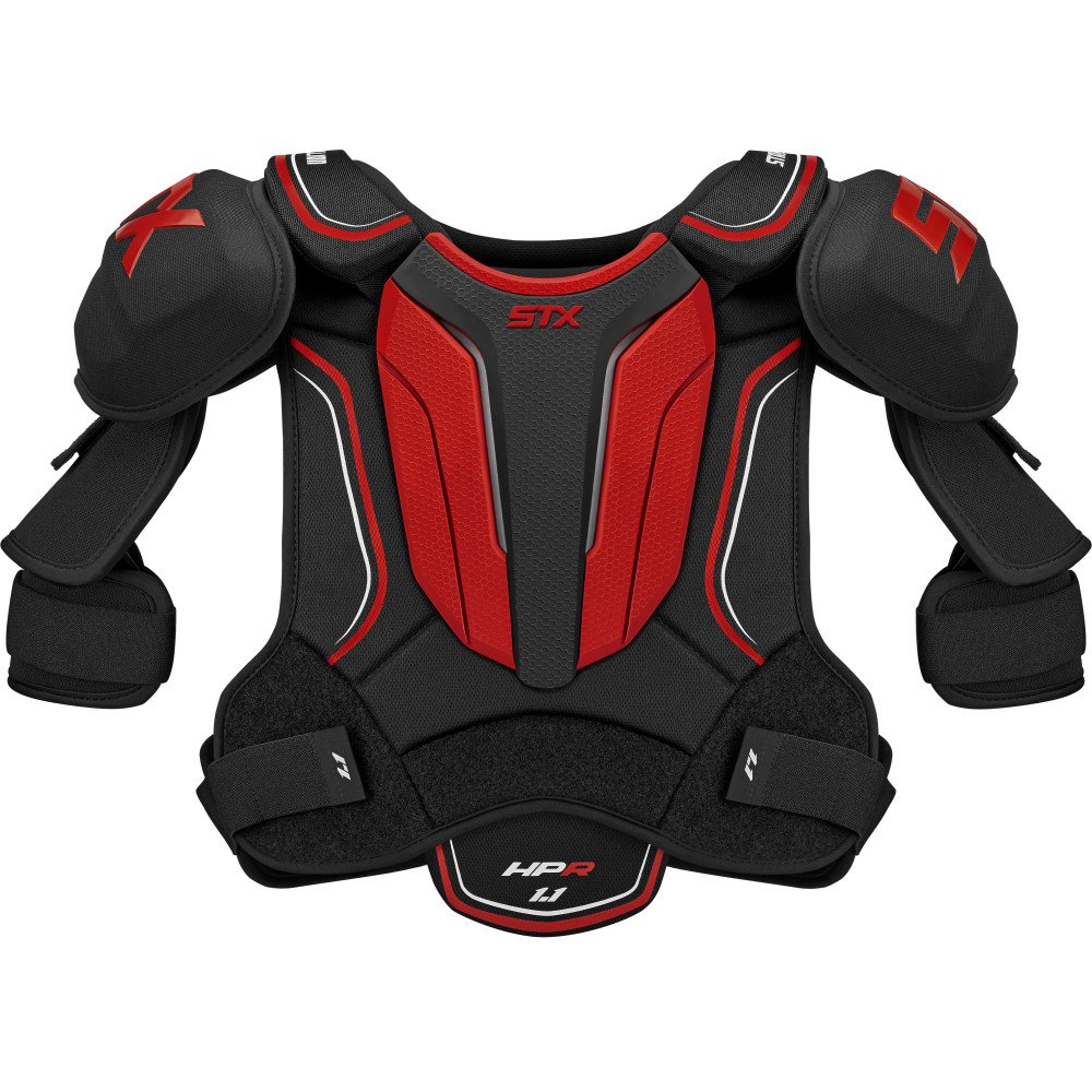 STX Ice Hockey HP SPH1 SR 04 BK/RD Stallion HPR 1.1 Senior Shoulder Pad, X-Large, Black/Red