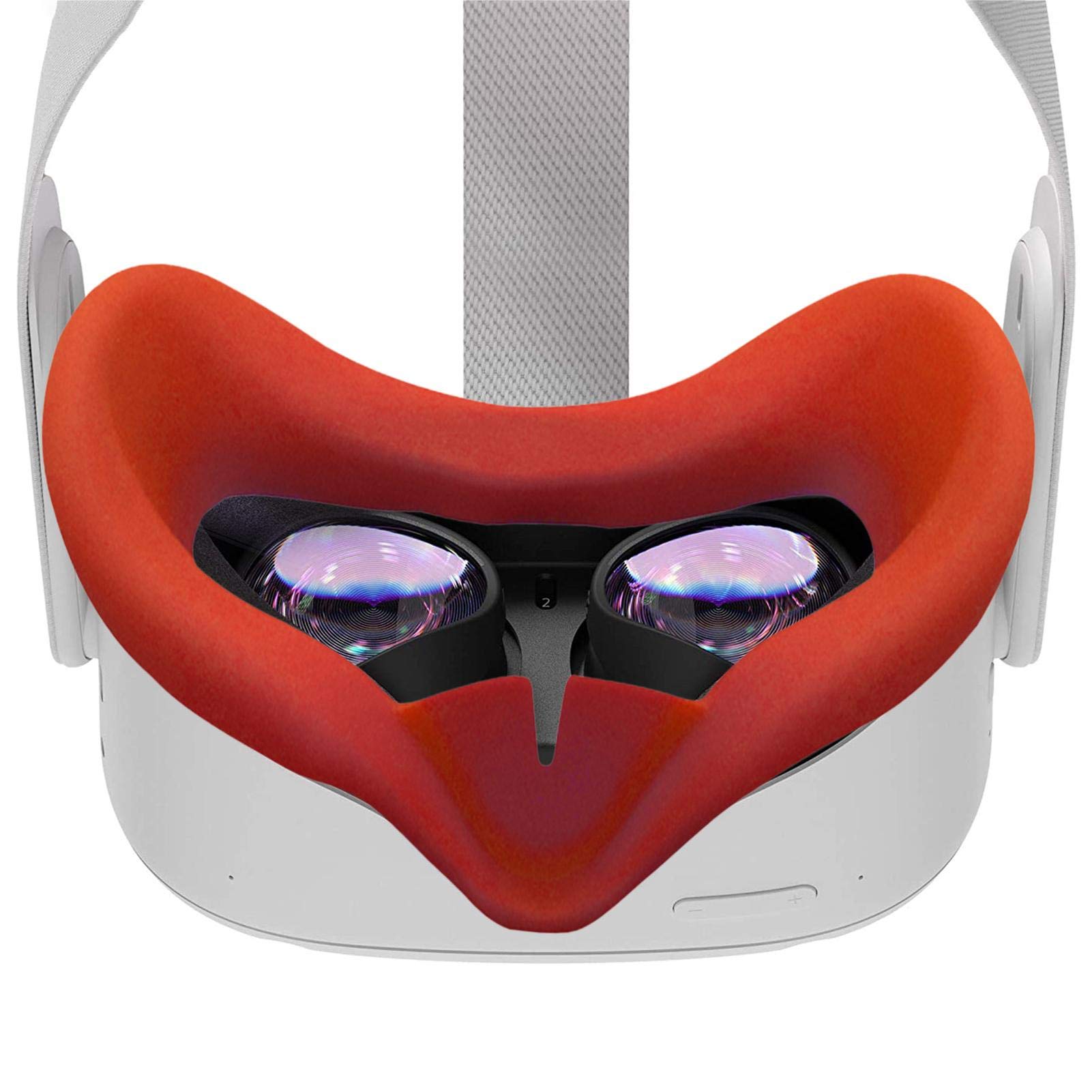VR Silicone Eye Cover for Oculus Quest 2, VR Anti Sweat Eye Pad, Silicone Face Cover, VR Lens Protect Cover for Oculus Quest, Prevent Light Leakage, Washable Eye Mask Pad, 3 Colors