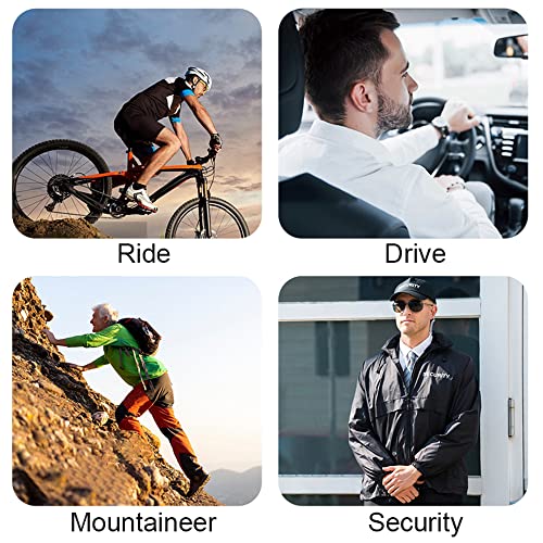 Walkie Talkie Bluetooth Headset PTT with Noise Cancelling Mic 2 Pin Wireless Earpiece Compatible with Motorola GP68 CP200 GP88 walkie talkies Radio HB-6A