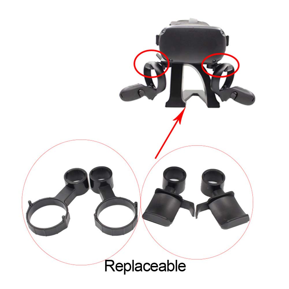 VR Stand Headset Display Holder Controller Luminous Mount Station for Oculus Quest 2, Rift Rift S Headset and Touch Controllers