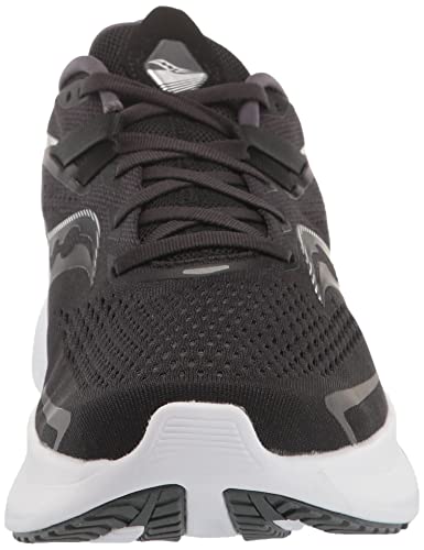 Saucony Men's Ride 15 Running Shoe, Black/Gum, 10.5