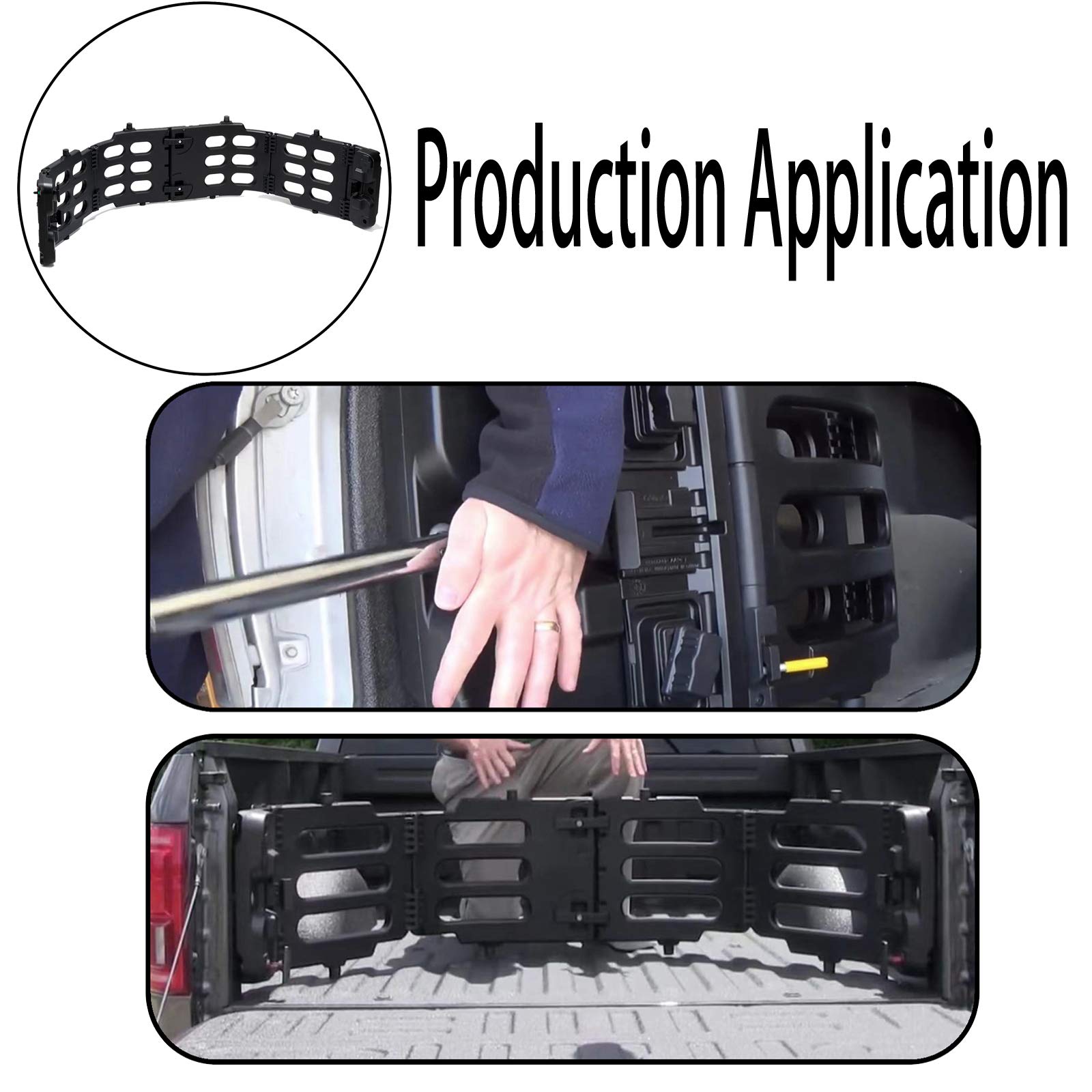 WEILEITE Stowable Tailgate Bed Extender Brackets Kit for Trucks Compatible with Ford F150 F-150 2015-2021 Replaces FL3Z-99286A40-C