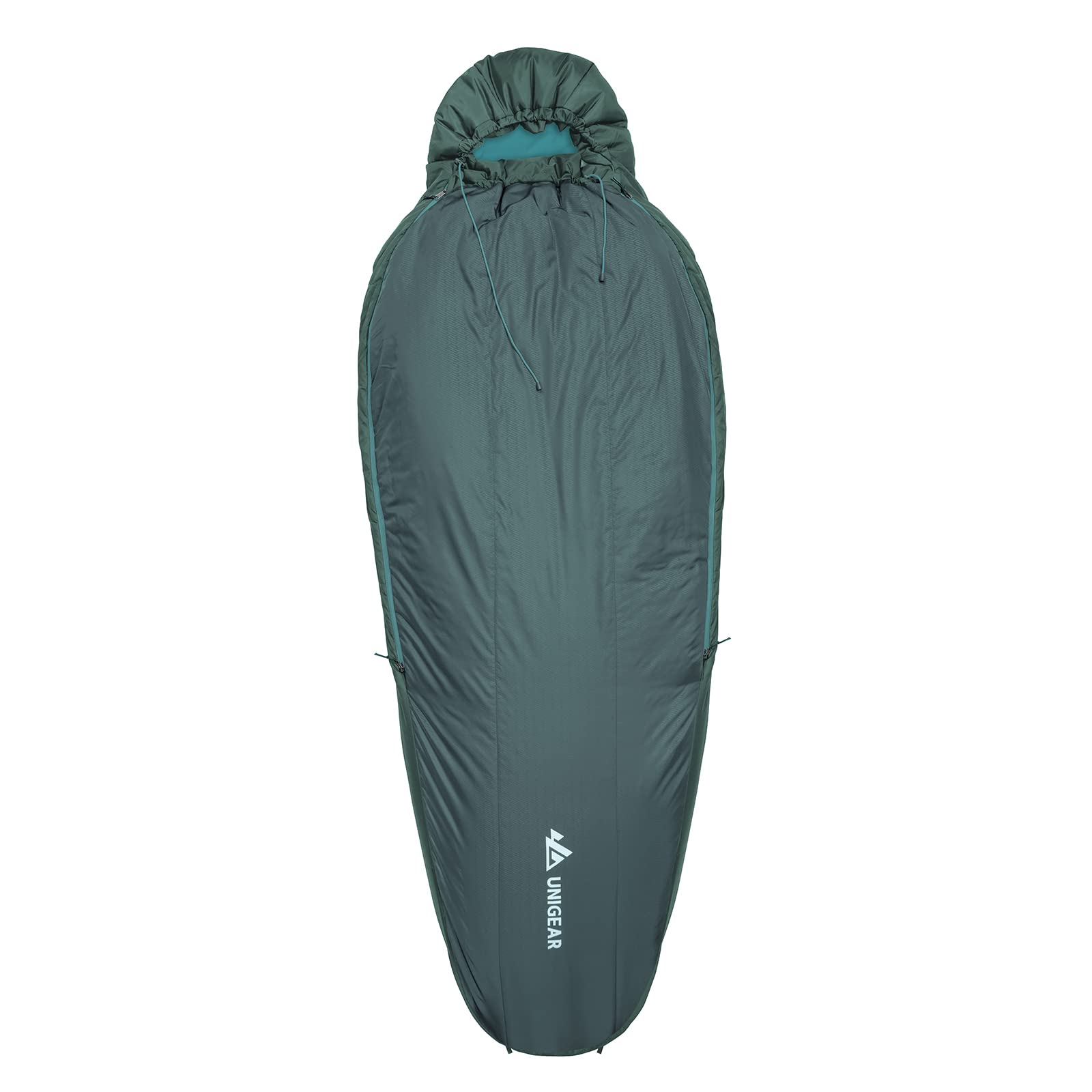 Unigear Mummy Sleeping Bag 30°F - Compact, Water-Resistant, Lightweight Mummy Sleeping Bag for Adults and Teens - Camping, Hiking, Backpacking, Great for 3 Season (Blue, Long)