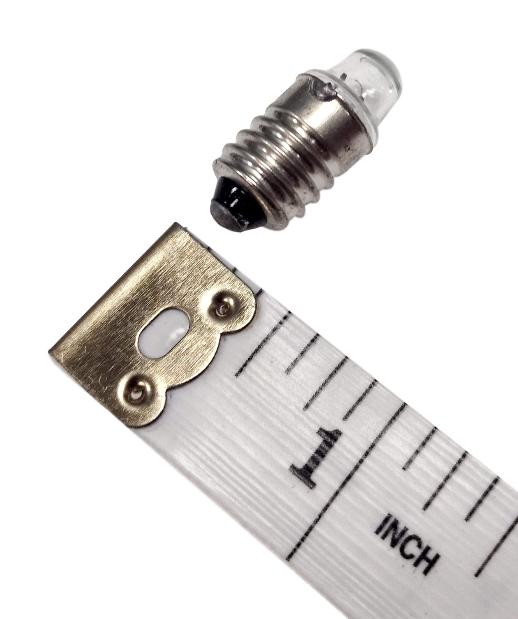 Sci-Supply Pack of 10 E10 Miniature Screw Base Light Bulbs, 1.5V / 0.3A Flashlight Style, Incandescent …