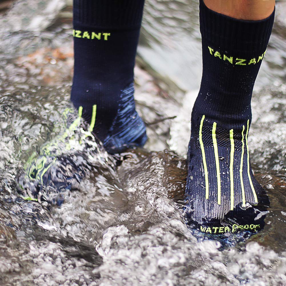 Tanzant Waterproof socks trekking, high performance lightweight breathable waterproof socks for men hiking cycling kayaking