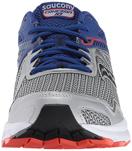 Saucony Men's Cohesion 10 Running Shoe, Silver Blue, 11.5 M US