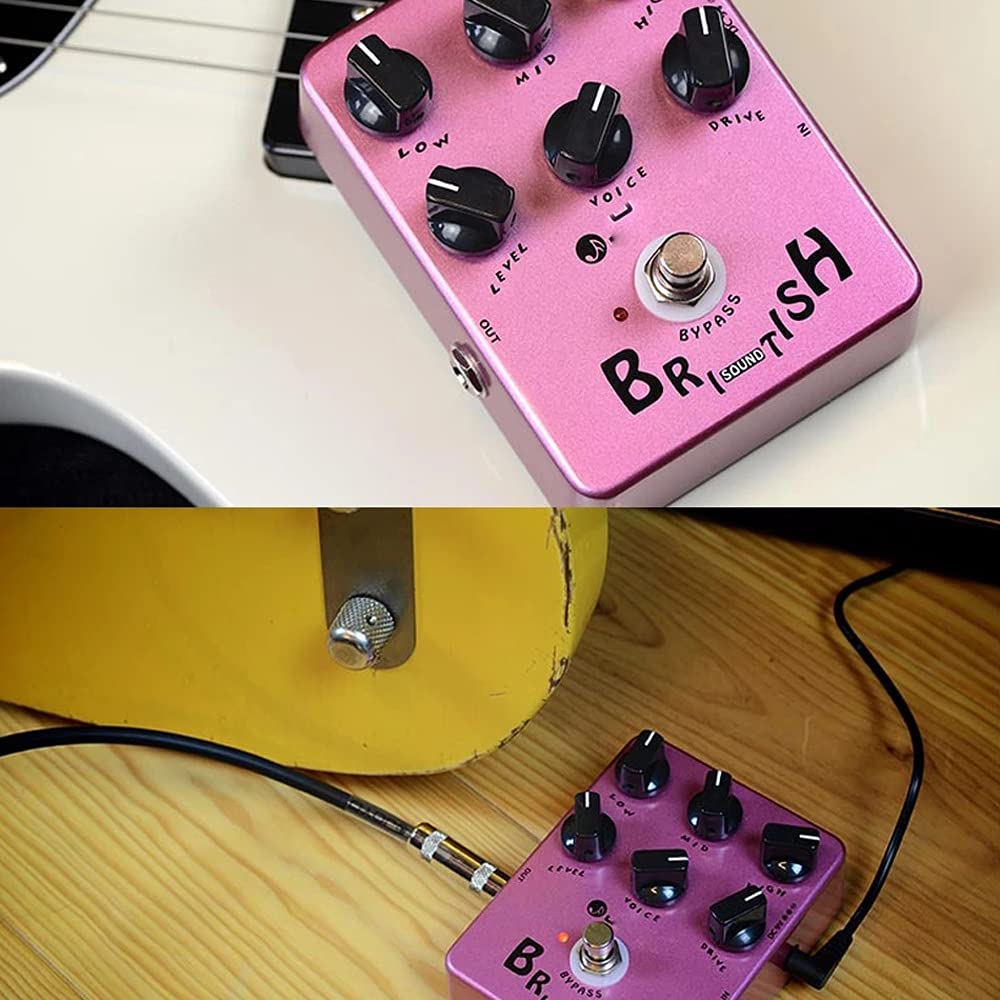 ZYZMH JF-16 Guitar Pedal British Sound Amp Sim Guitar Effect Pedal Guitar Accessories for Guitar Parts