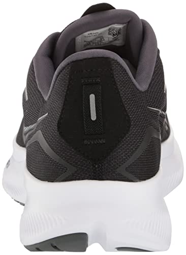 Saucony Men's Ride 15 Running Shoe, Black/Gum, 10.5