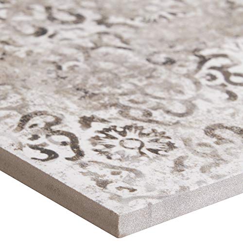 Wallabee Nera Encaustic 8" x 8" Matte Porcelain Floor and Wall Tile (1 Box Covers 11.19 sq. ft.)