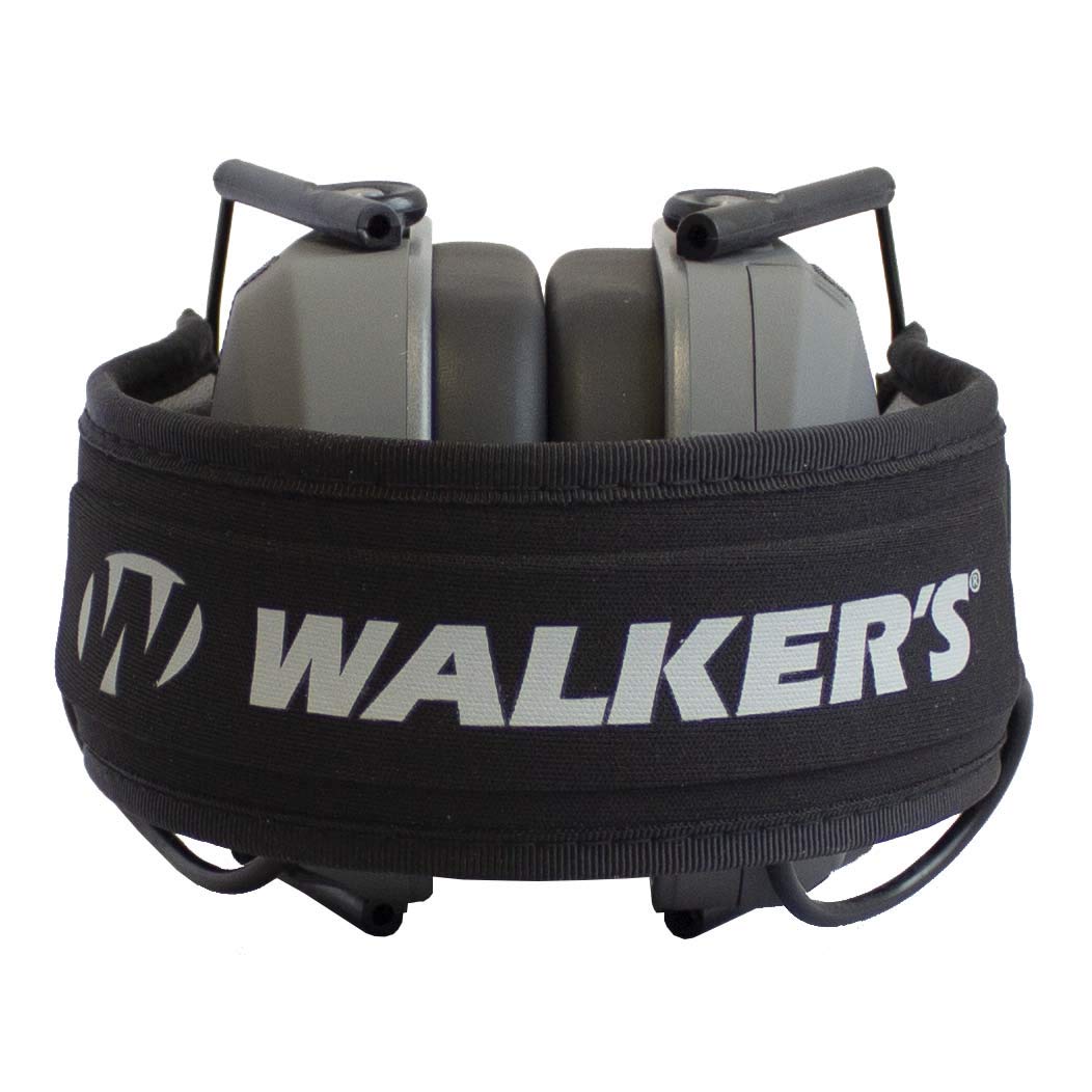 Walker's Razor Slim Compact Folding Ear & Hearing Protection Electronic Shooting Ear Muffs, Smoke Gray