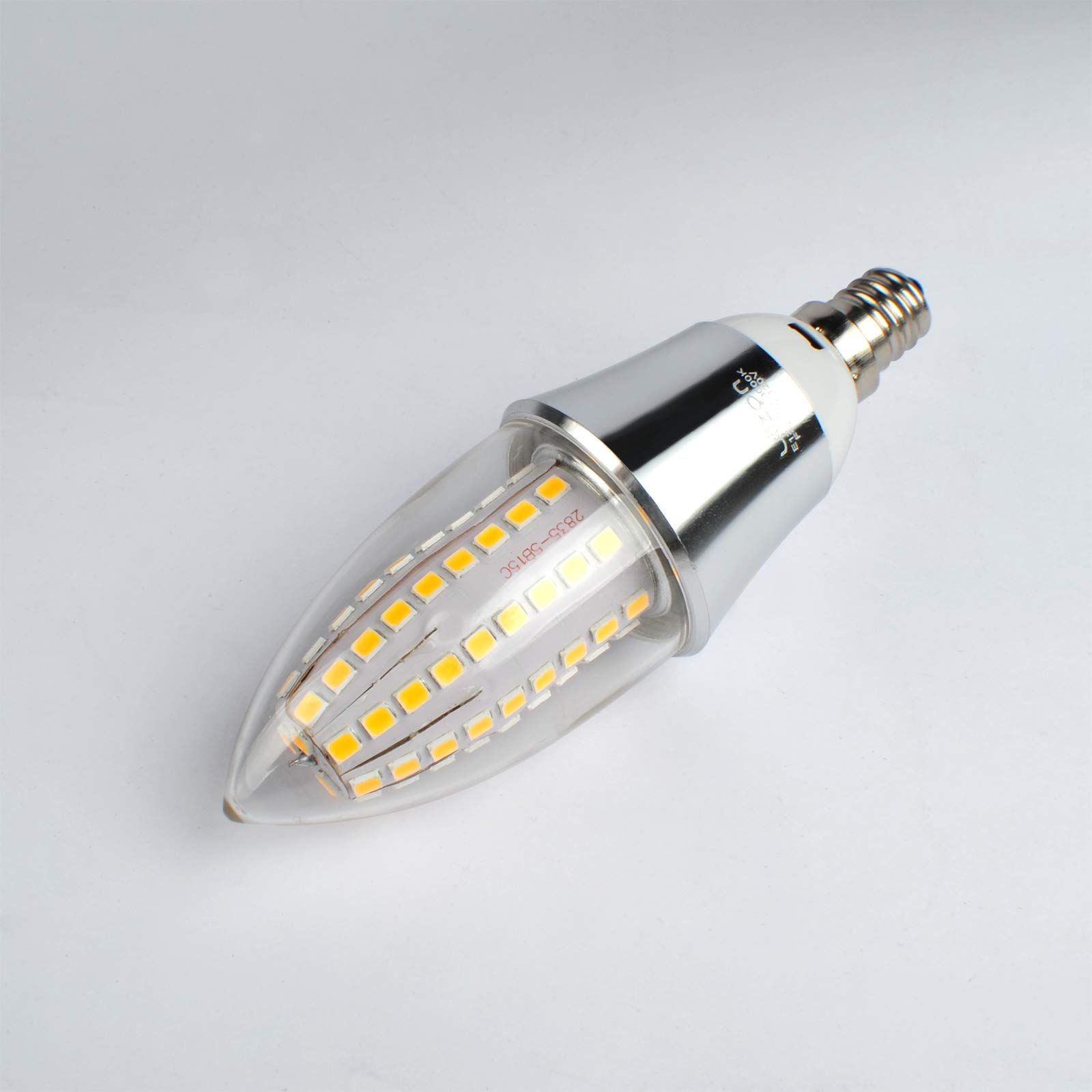 YIIZON LED Candelabra Bulb, 15W LED Candle Bulbs,Warm White 3000K, E12 Candelabra Base, 120V, 1500Lumens, Non-Dimmable 120 Watt Light Bulbs Equivalent, 4 Pack