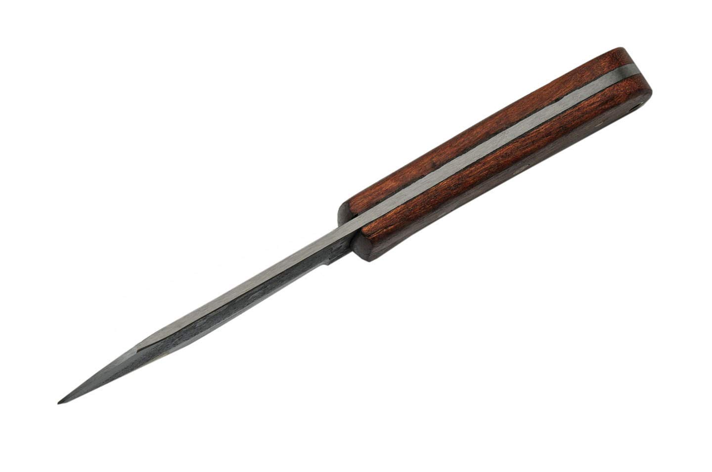 Szco Supplies Inc 9" Hand Forged Carbon Steel Mosaic Pin Wood Handle Hunting Knife, Brown (Model: HS-4424)
