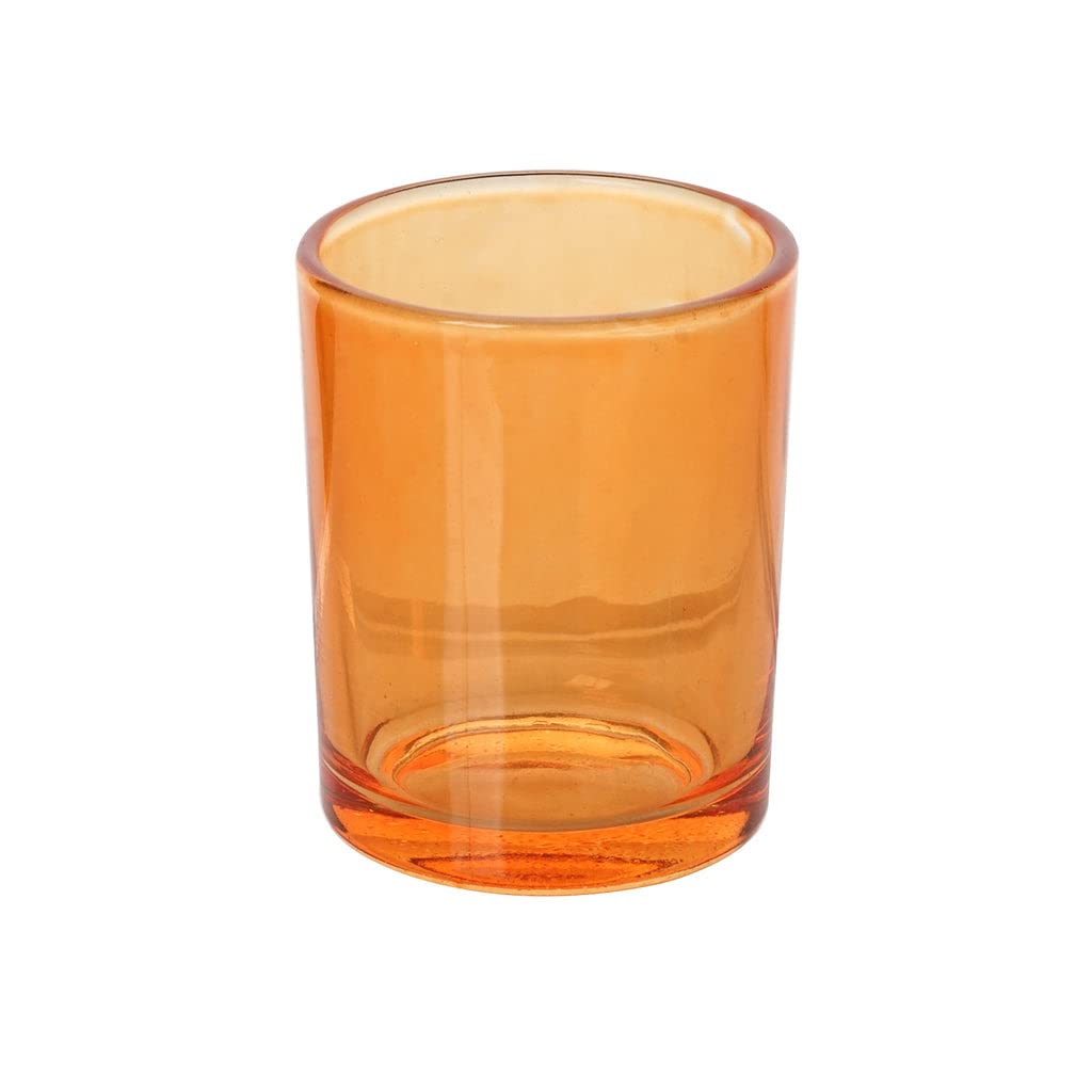 TABLECLOTHSFACTORY Amber Votive Candle Holders-12/pk