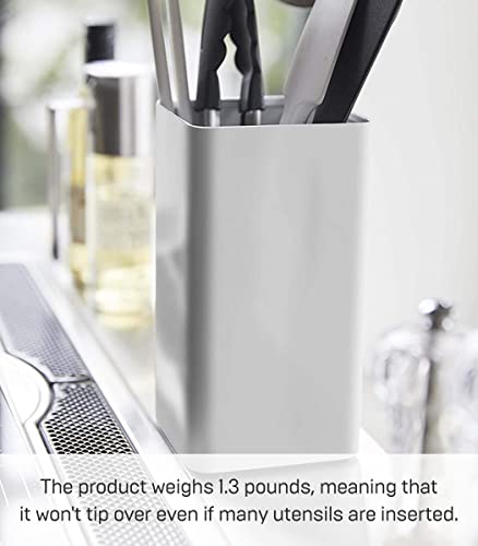 Yamazaki Home Organizer Kitchen Steel | Utensil Holder, One Size, White