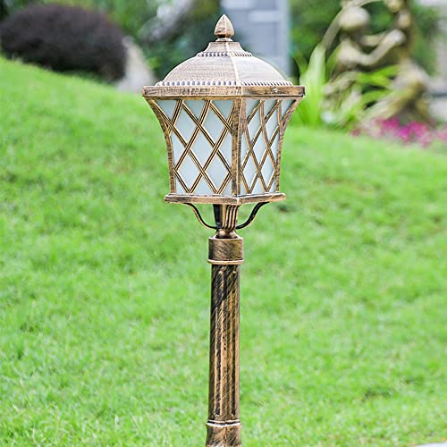 SKYGOO Creative Grid Outdoor Garden Lawn Light,European E27 Courtyard Light,Villa Garden Community High Post Lamp Garden Light,Garden Waterproof Outdoor Street Light