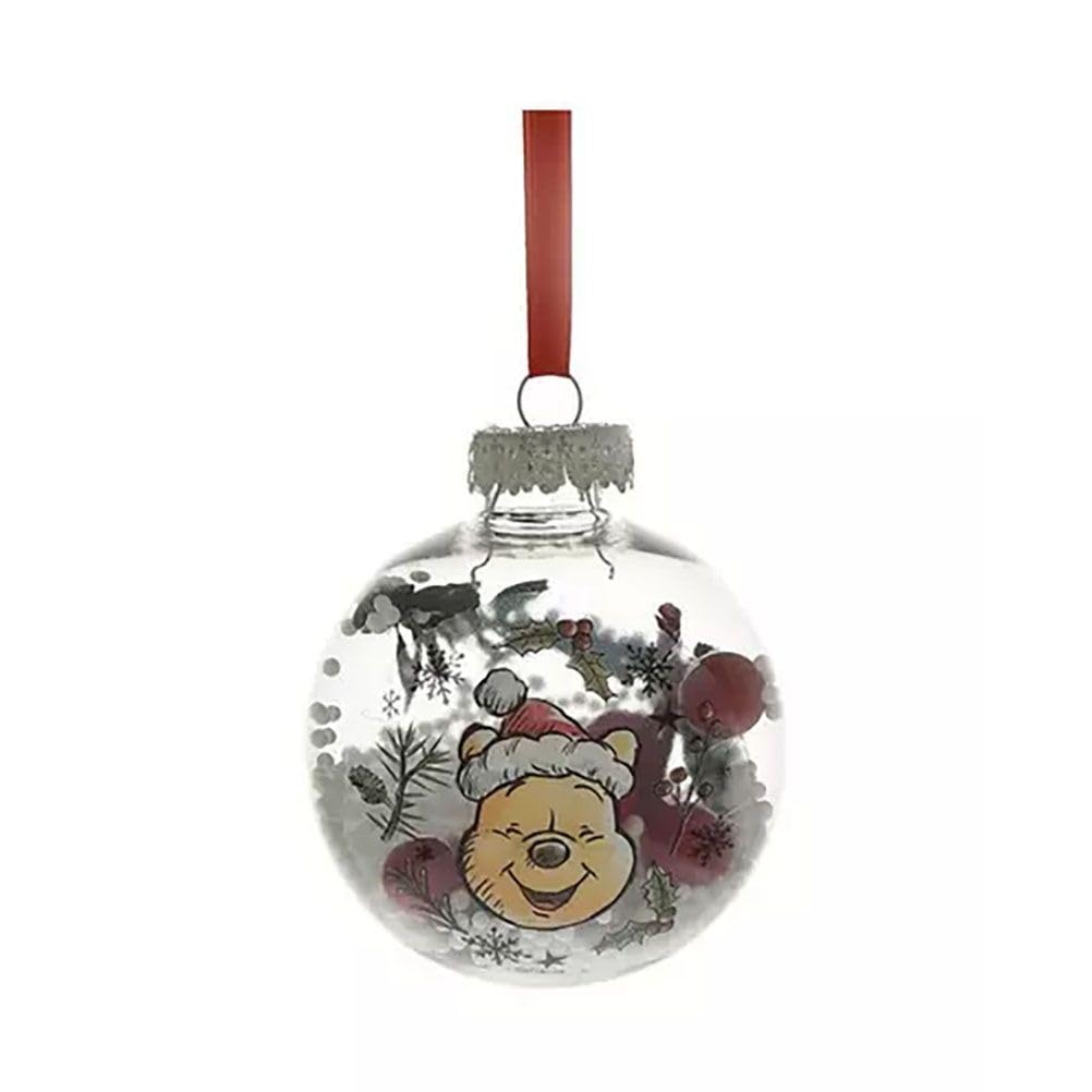 Widdop Disney Winnie the Pooh Tigger Eeyore and Piglet Christmas Tree Baubles (Set of 4) with Gift Box