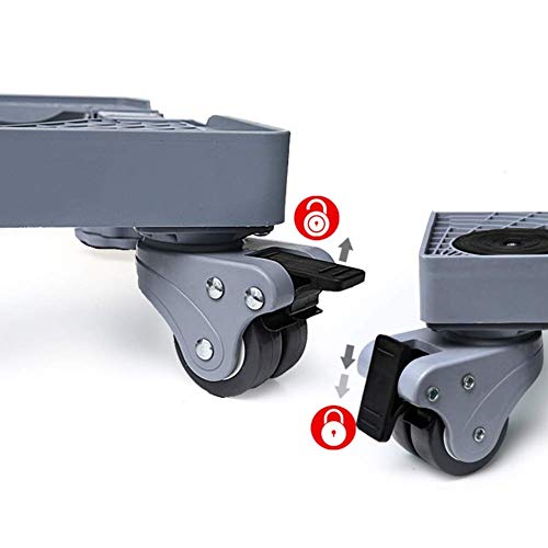 YGCBL Multifunction Portable Hand Trucks,Trolleyplastic Dolly Transport Roller Dollies Polypropylene Antirust Movable Base Universal Wheel Dryer 7Kg Capacity,Gray