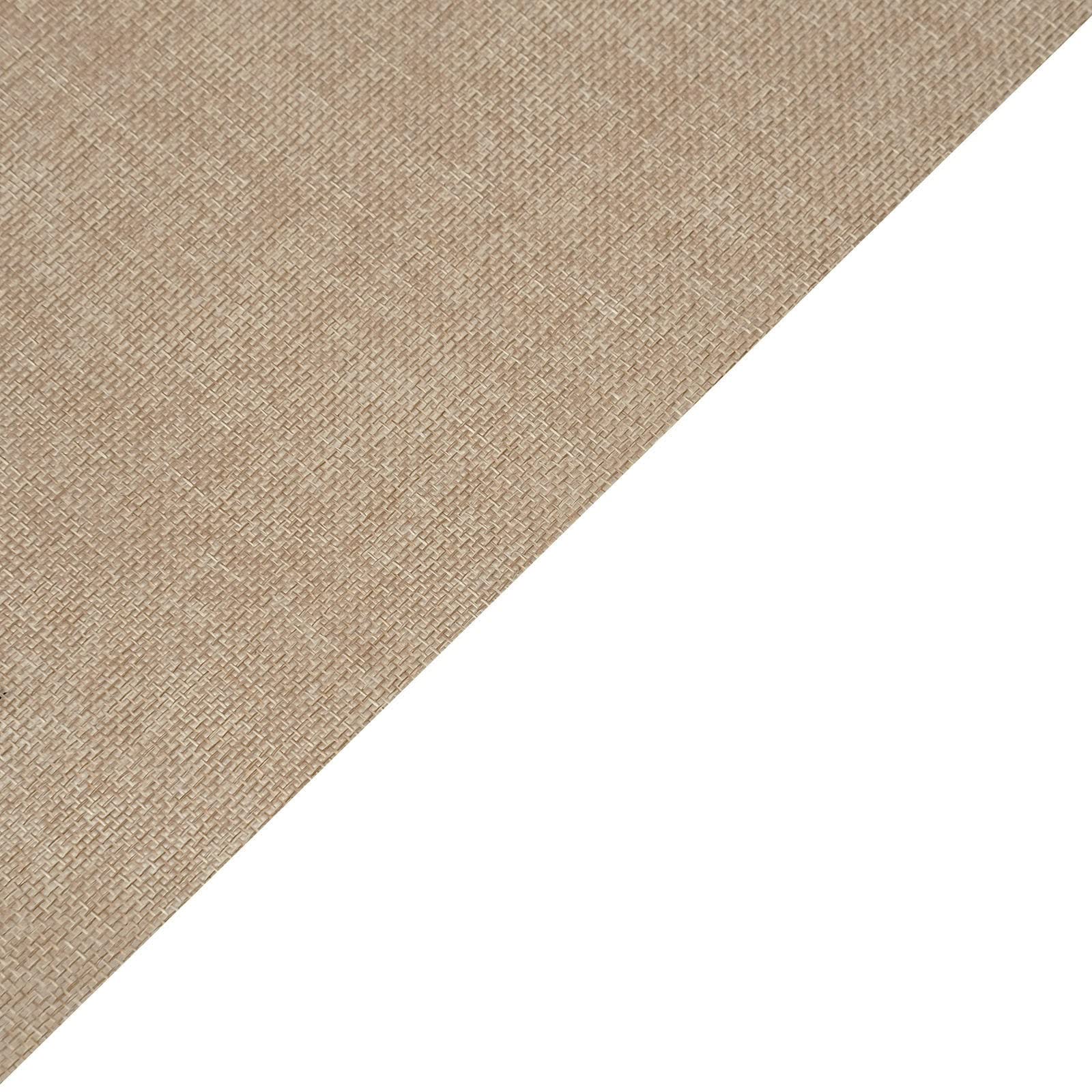 Tableclothsfactory 6" x10 Yards Natural Polyester Fine Rustic Burlap Jute Roll for Wedding Event Party Decorations DIY Arts and Crafts