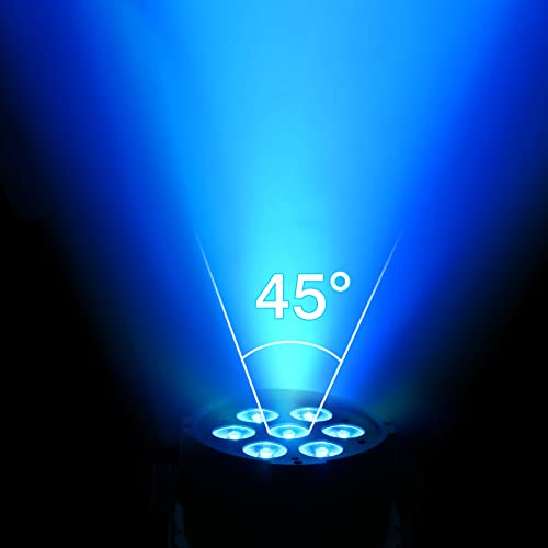 Stage Light, OPPSK 90W 30LEDs RGBA/UV Par Light with 9 Modes Party Lights Sound Activated DMX Control for Church Wedding Events Halloween Christmas Stage Lighting