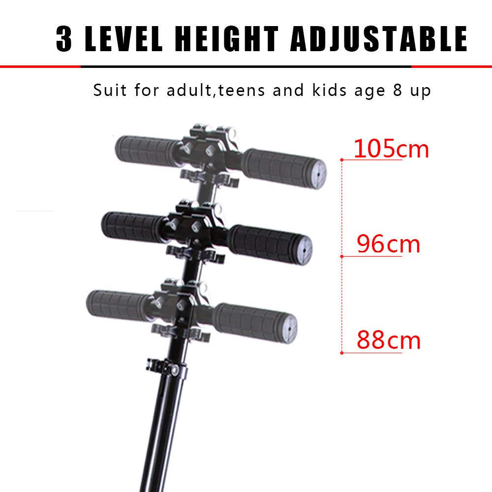 Scooters for Adults Big Wheels, Kick Scooter Adult Folding, Foot Brake System, Front Wheel Shock Absorption, Support 220 Lbs Weight, Suitable for Campus and City Trips(Non-Electric)