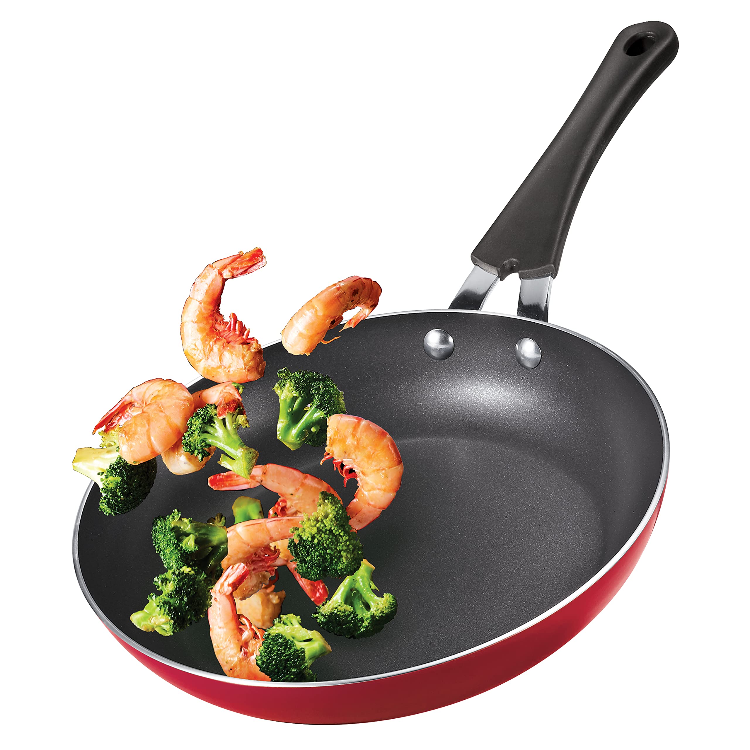 Tramontina Nonstick Fry Pan Set Aluminum 3 Pk (Red), 80156/060DS