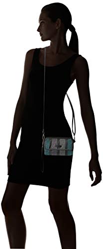 Vera Bradley Women's Denim All in One Crossbody Purse With RFID Protection, Moonlight Garden, One Size