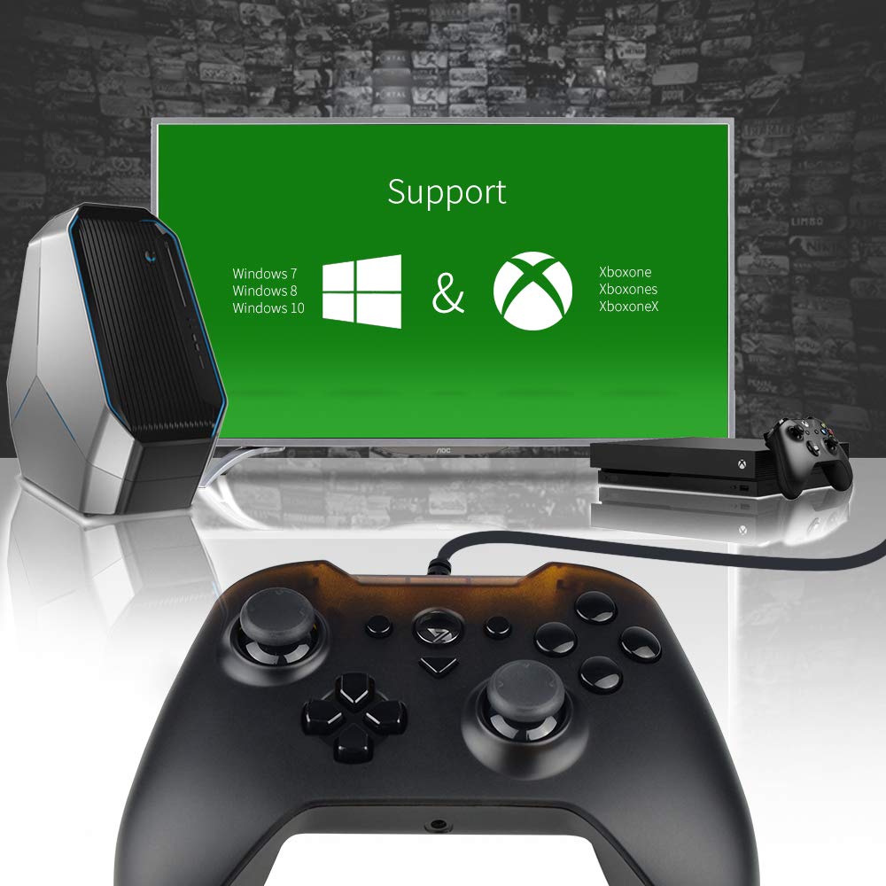 ZD-O Wired Controller For PC(Windows 10) & XBOX ONE & steam (O-Black)