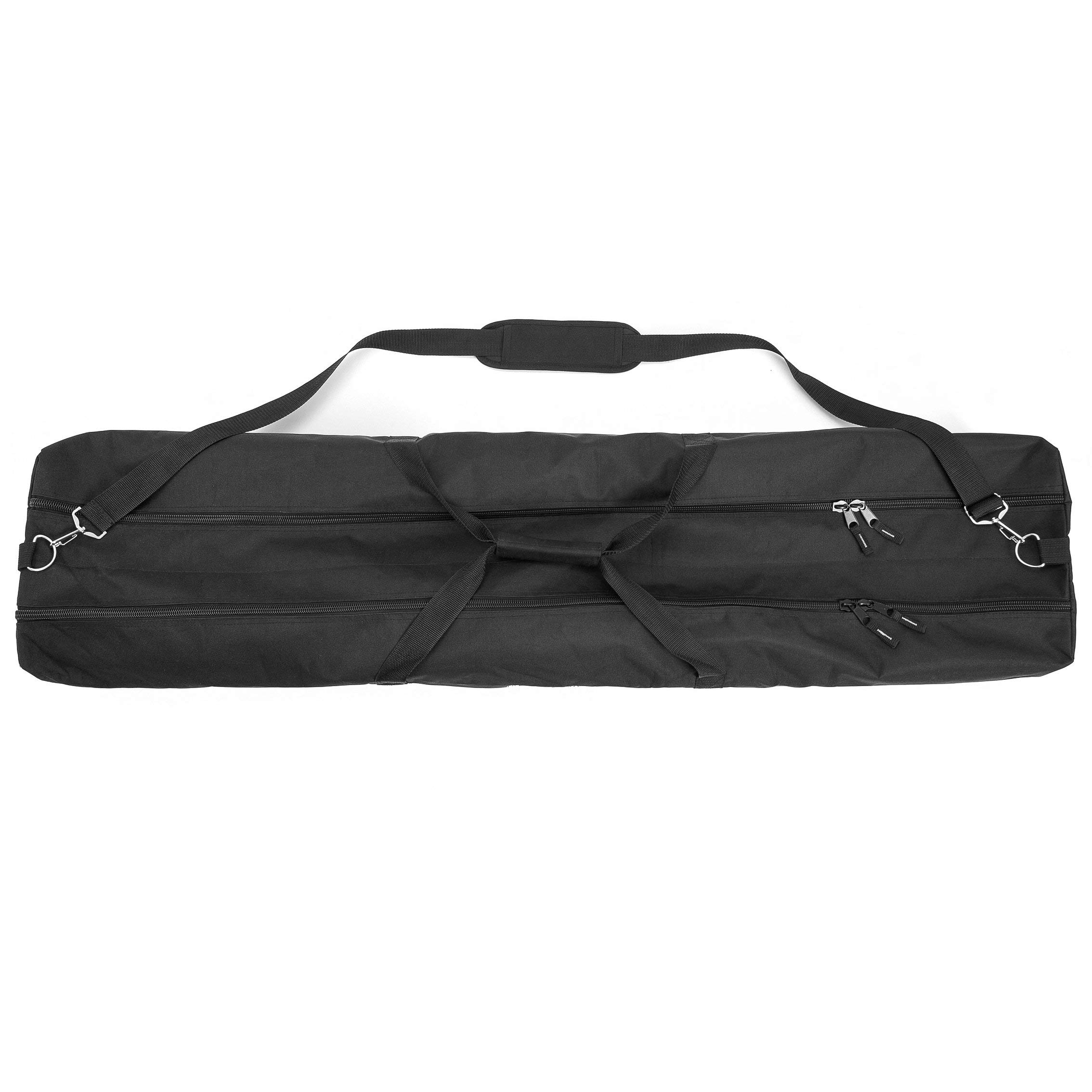 Speaker and Microphone Stand Gig Bag by Hola! Music, Dual Compartment, 50 Inch Long with Shoulder Strap
