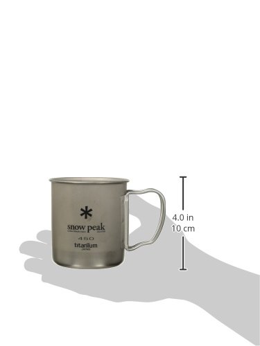 Snow Peak Titanium Single Wall 450 Mug Titanium One Size