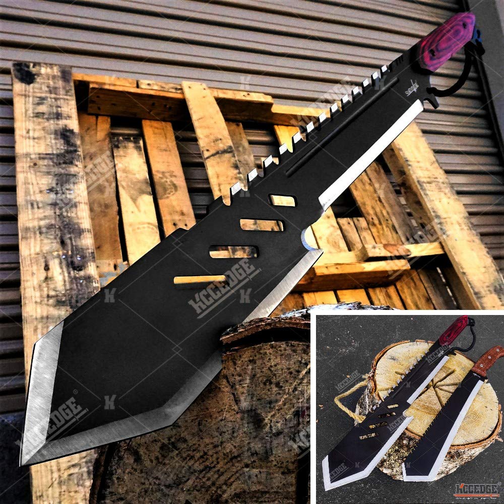 Tactical Knife Survival Knife Hunting Knife 25.5" or 20" Fixed Blade Knife Razor Sharp Edge Camping Accessories Camping Gear Survival Kit Survival Gear Tactical Gear 51107 (25.5" Model)