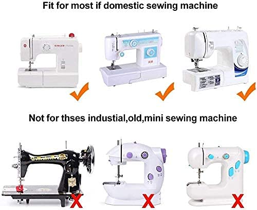 YOFAN 11 pcs Sewing Machine Presser Feet Set,Multifunction Presser Foot Parts Accessories for Brother, Babylock, Singer, Janome, Kenmore (11-Pack #2)