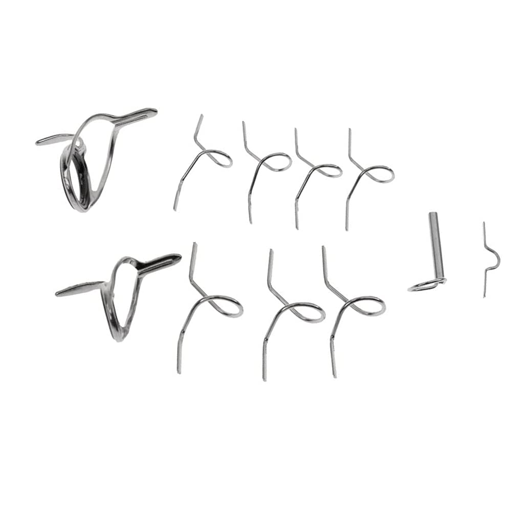 Yiotfandoll Fly Fishing Rod Guide Set Rod Repairing Fishing Tool Tip DIY Repair Kit
