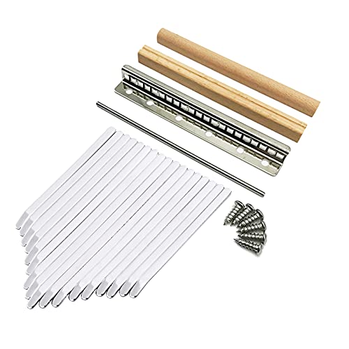 TREELF Kalimba 17 Keys Replacement Kit Thumb piano DIY accessories set (17 keys)