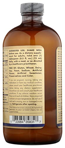 SOLGAR Liquid Calcium Magnesium Citrate with Vitamin D3 NAT Blue, 16 FZ