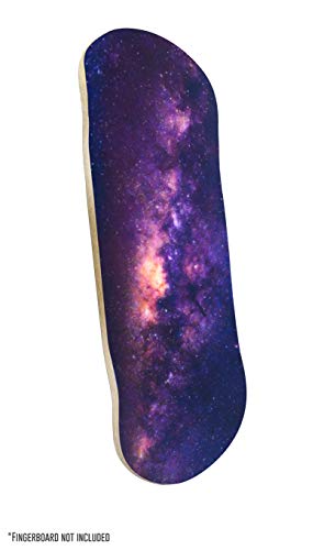 Teak Tuning Fingerboard Deck Graphic, Galaxy - Adhesive Graphics to Customize Your 35mm - 110mm Long, 35mm Wide, 0.2mm Thick - Waterproof Vinyl - Includes Mini File
