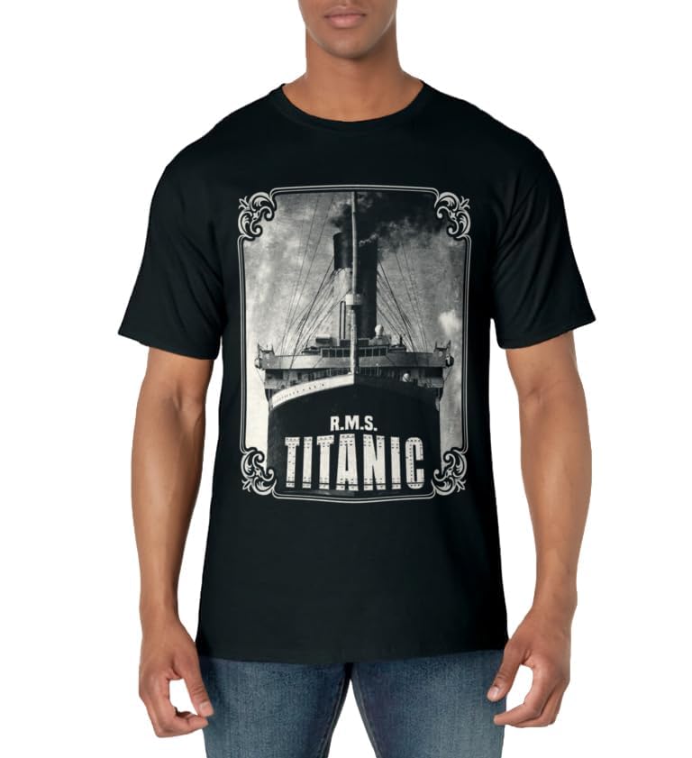 RMS Titanic Halftone Vintage T-Shirt