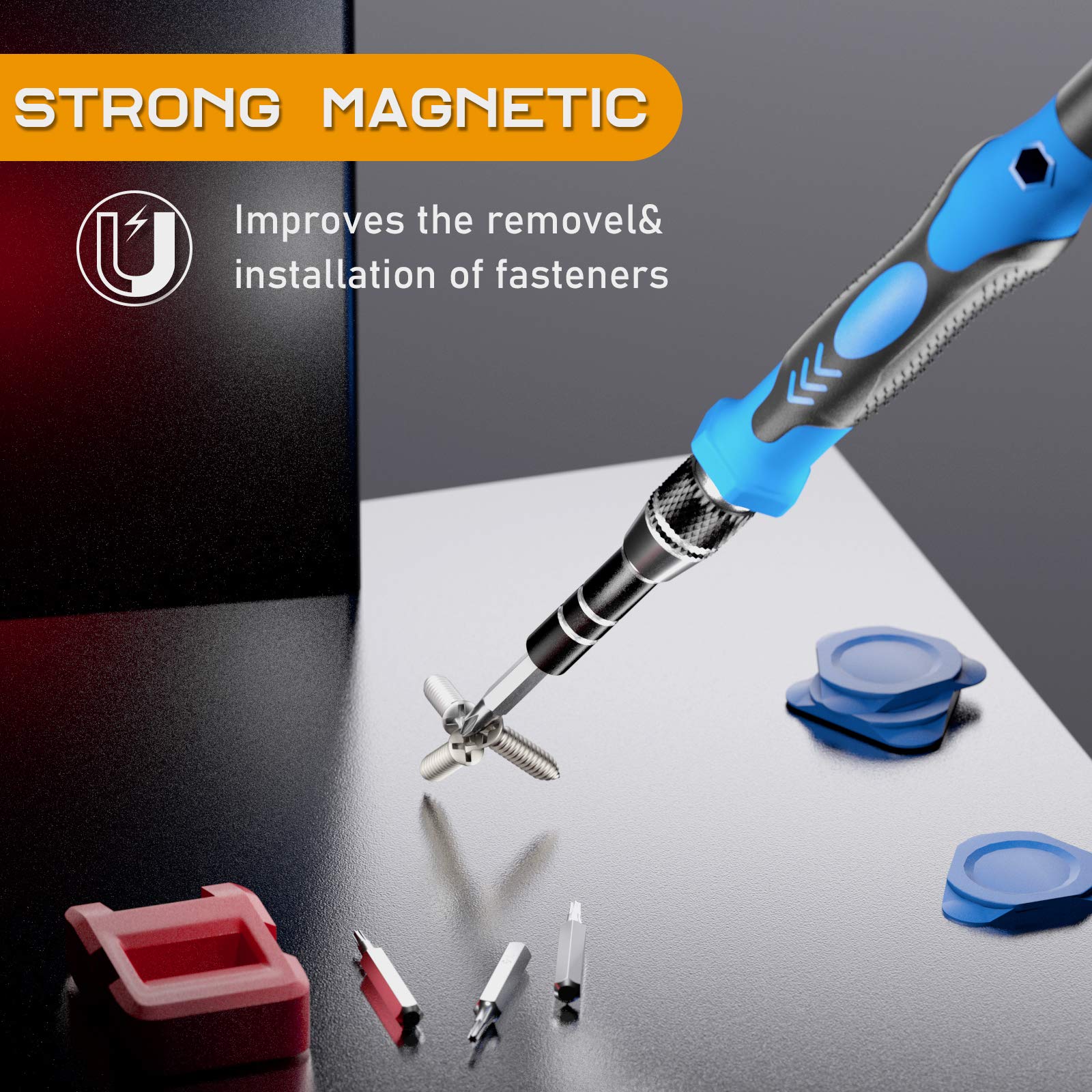 Small Screwdriver Set Precision Screwdriver Set - 122 in 1 Magnetic Mini Computer Screwdriver Kit with Case, Repair Screw driver Kit for Computer/Eyeglass/PC/Laptop/Mobile Phone/Watch/Camera/TV