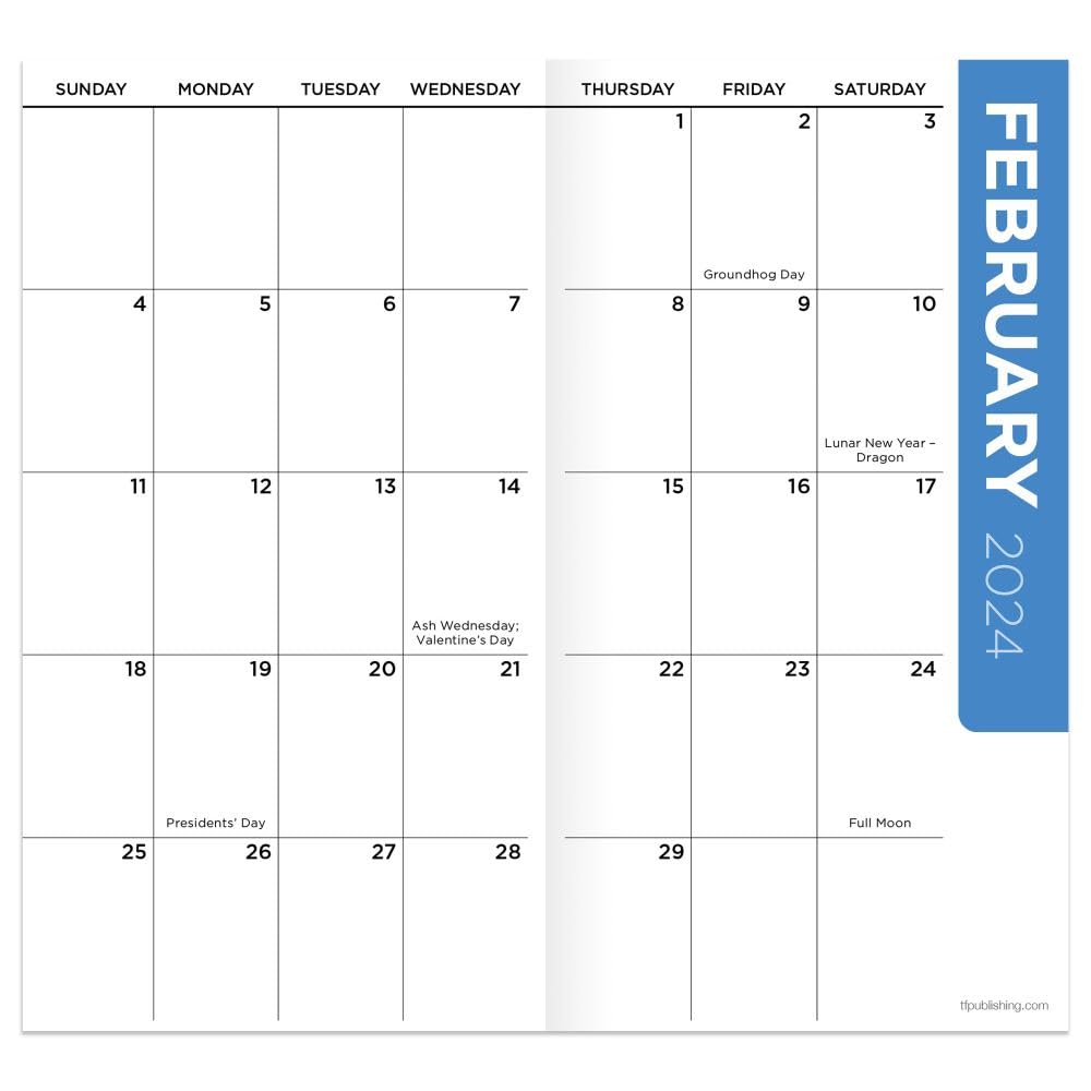 TF Publishing, Bright Blooms 2yr 2024 Pocket Planner