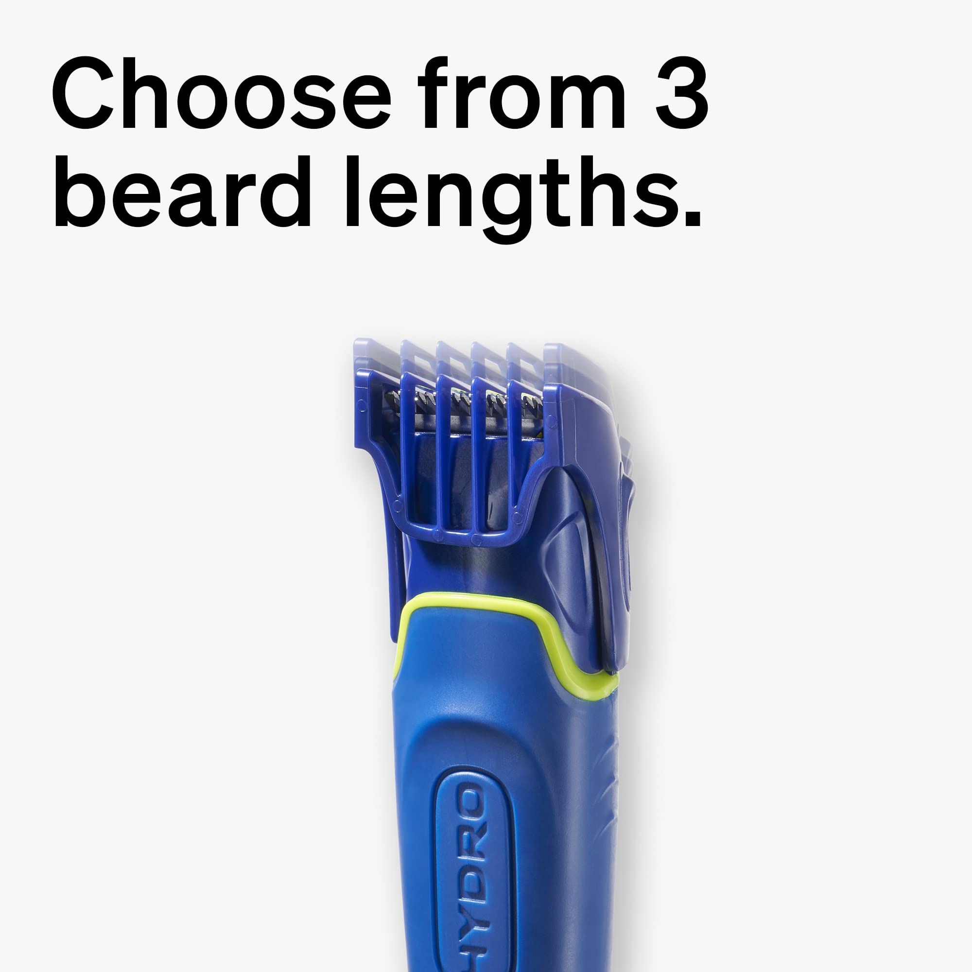 Schick Hydro Groomer β Beard Trimmer for Men, Beard Groomer with 5 Razor Blades, Blue