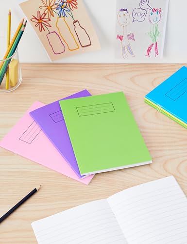 Silvine NBA5BT A5 Bright Exercise Notebook - Assorted Colours (Pack of 20)