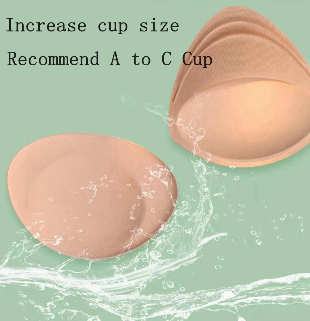RMYLOVE Women’s Adhesive Bra Insert Pads Breast Enhancer Removable Breathable Sticky Push Up Inserts Bra