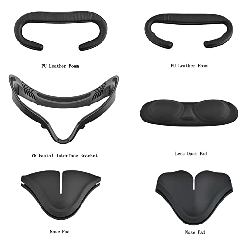 Ypger Lens Dust Pad&PU Leather Foam&VR Facial Interface Bracket&Nose Pad of Oculus Quest 2 VR Accessories