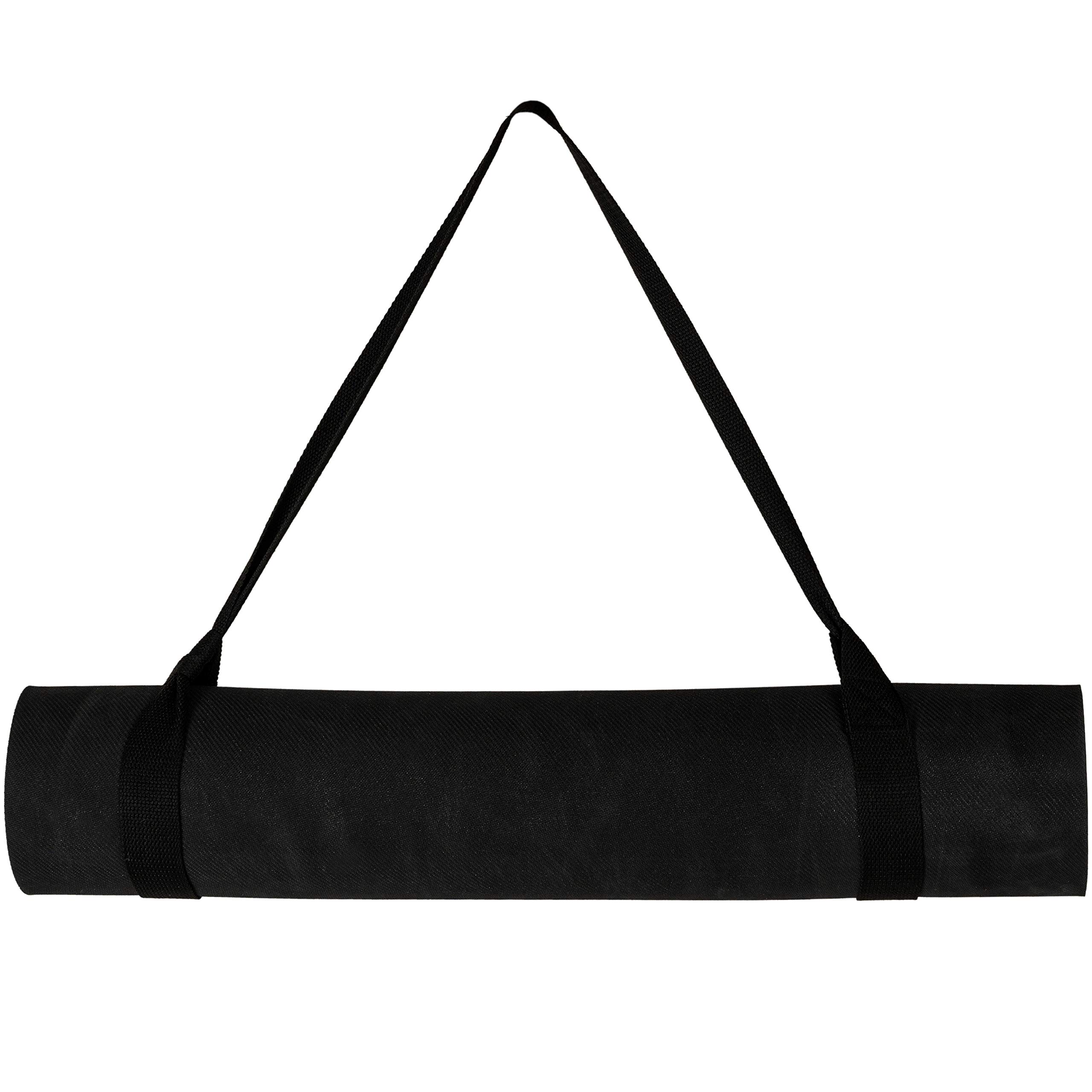 Yoga Mat 5mm Thick BE Premium Yoga Exercise Mat with Carry Strap, ARC Alignment Dry Grip Pro Technology - Moisture Wicking 100% Polyurethane Leather Top and Non-Slip Rubber Bottom for Hot Yoga,