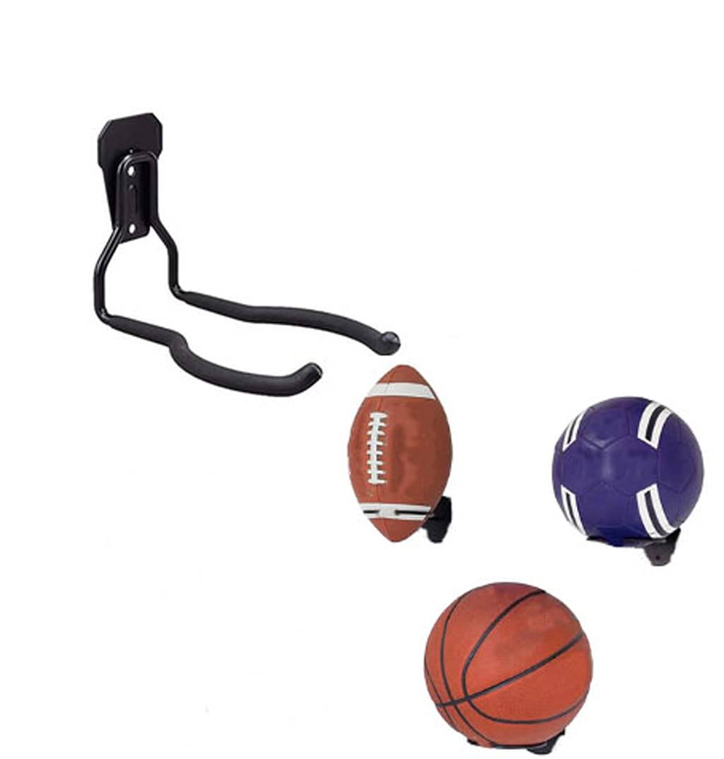 zoele Football Rack Holder Wall Mount, Wall Mount Basketball Holder, Ball Wall Rack Holder Display Storage Rack (1 Pcs)