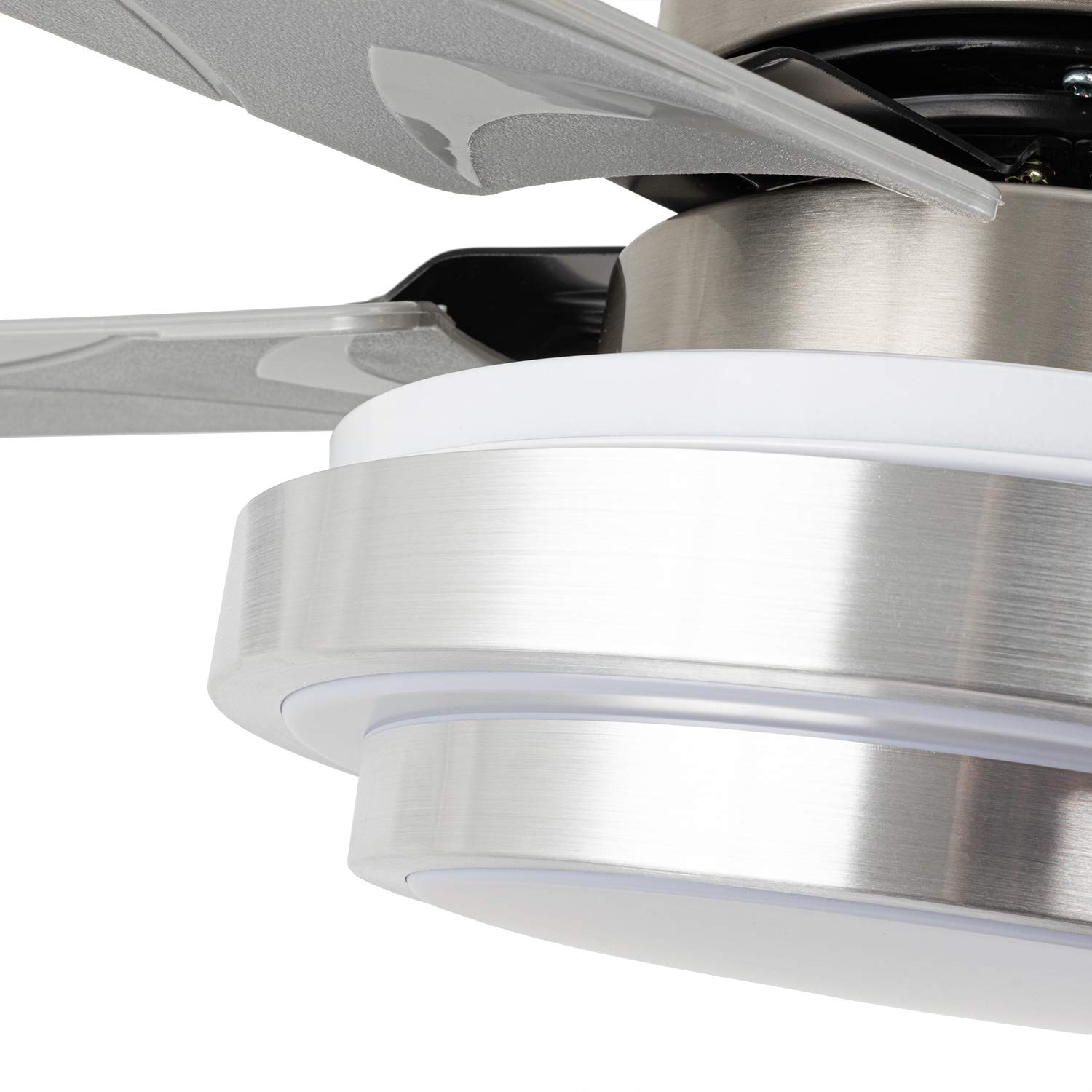 Tropwellhouse 56Inch Led Ceiling Fan with Light 3 Speed Remote Control 5 ABS Blades Modern Decoration Home/Living Room/Bedroom